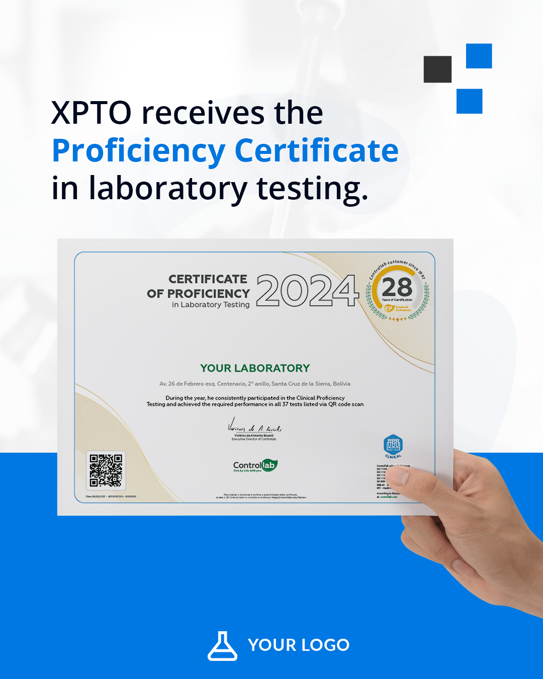 Use your certificate to highlight your quality! – Controllab